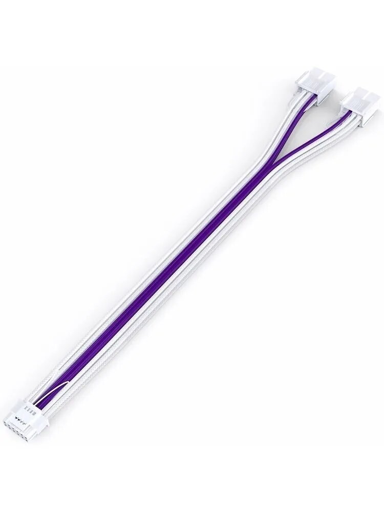 Удлинитель кабеля PCI-E 8-pin/Powercon, 0.34 м, фиолетовый, белый