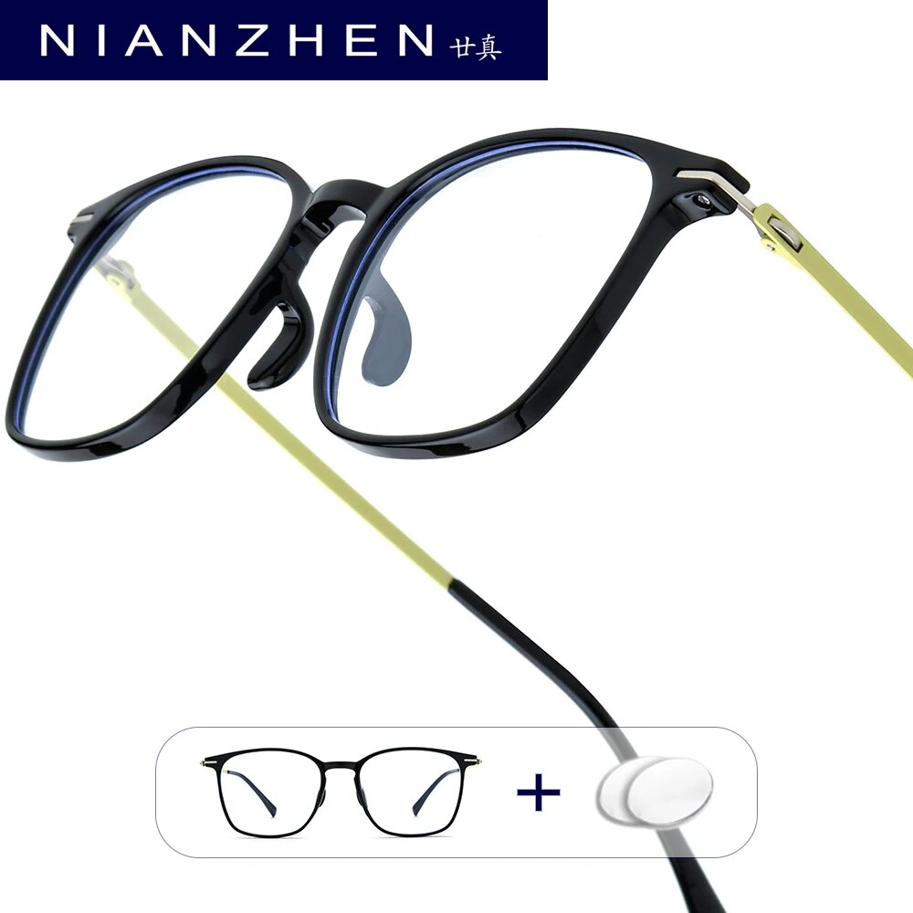 Очки прогрессивные FONEX Black le yellow, 1.74, Анти-синий луч