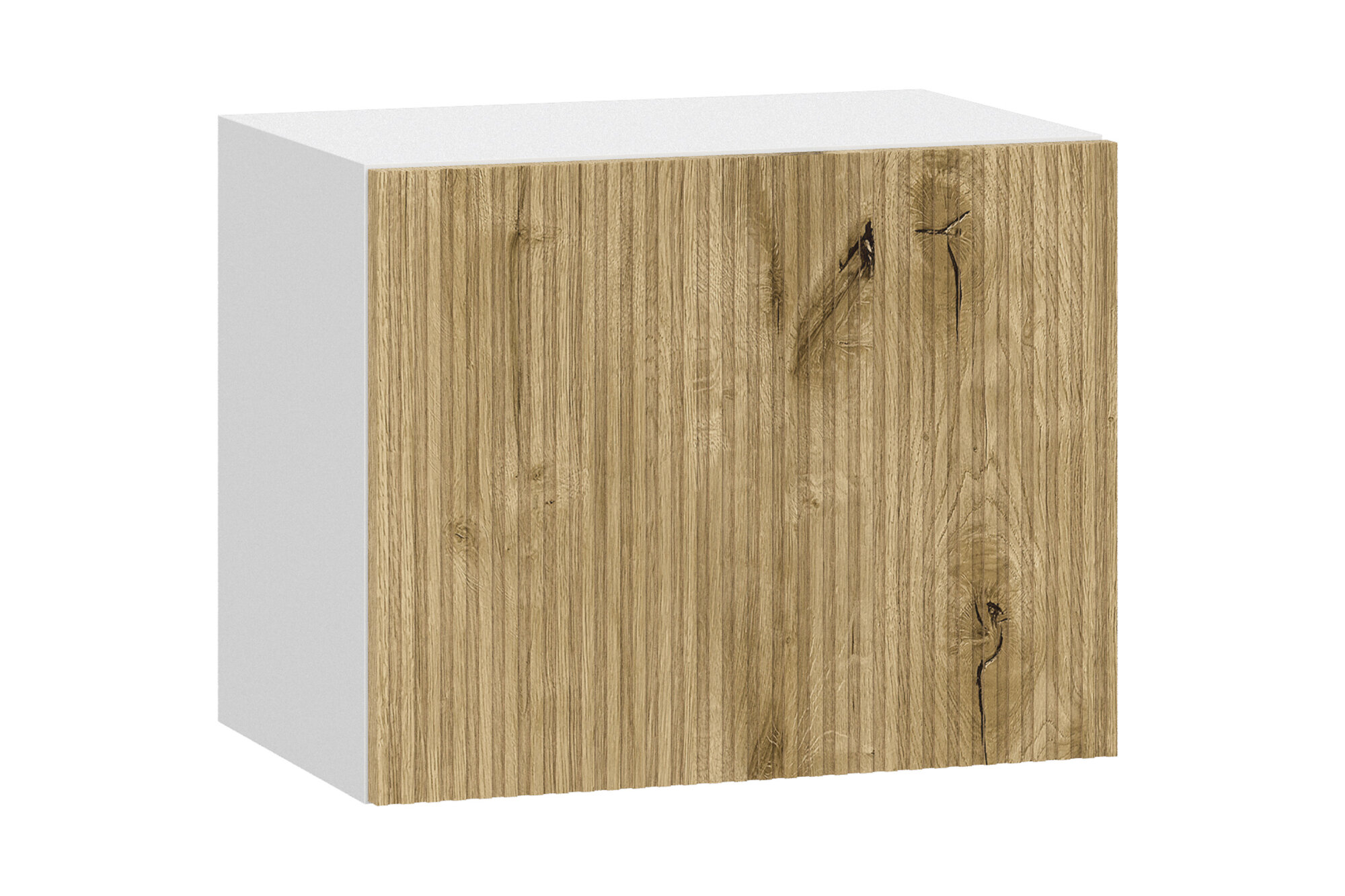 Шкаф верхний горизонтальный Нонтон Ритея, 45х29х36 см, белый / сердце дуба