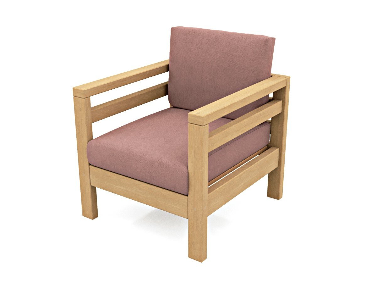 Мягкое кресло Soft Element Бонни розовый, массив дерева, велюр, скандинавский лофт, в гостиную, для кафе, в офис, для зоны ожидания, на балкон