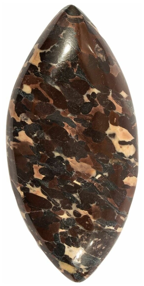 Кабошон Яшма, природный, 64х31х8 мм, вес камня 28 грамм