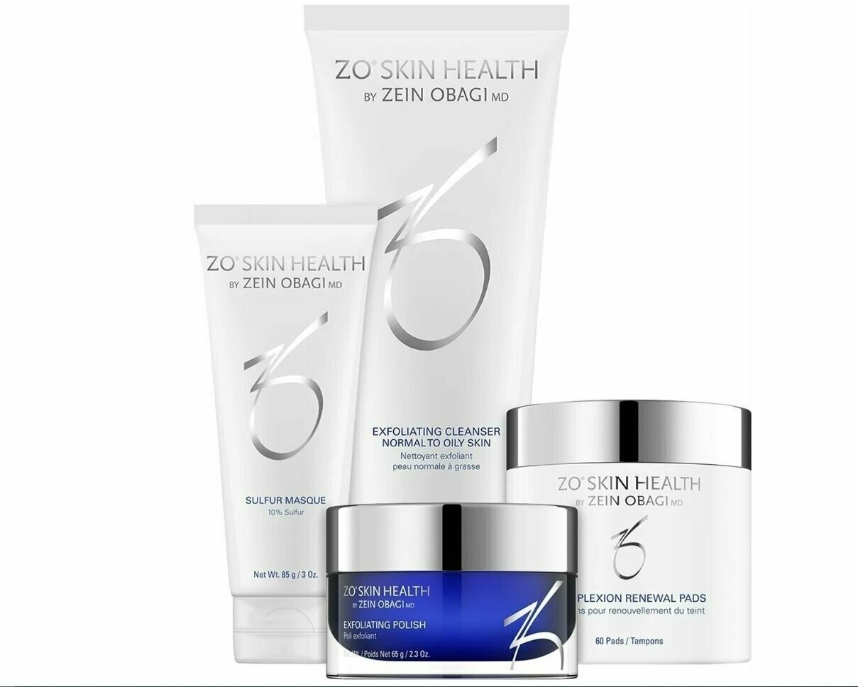 Zo skin health by Zein Obagi Комплексная система для очищения кожи 4 средства COMPLEXION CLEARING PROGRAM