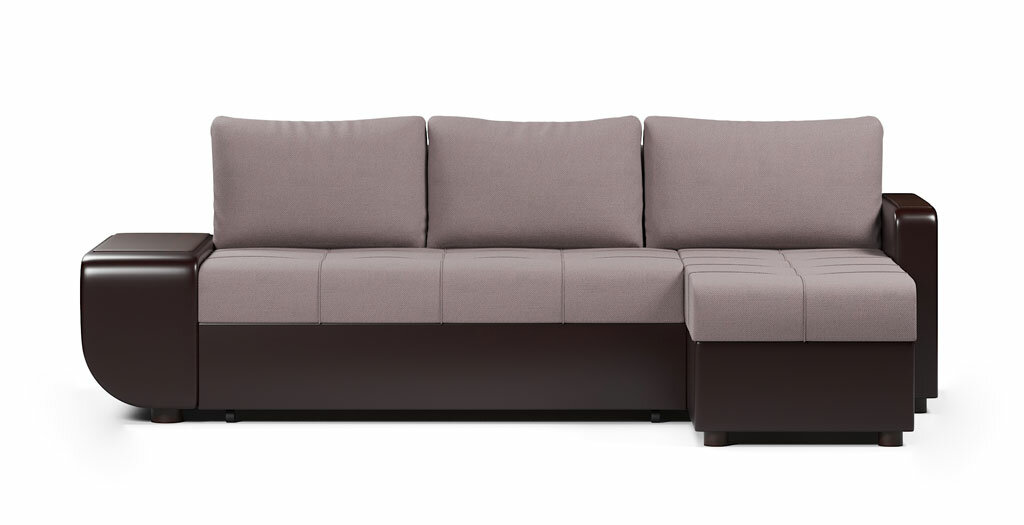 Угловой диван-кровать Атланта со столиком, механизм Еврокнижка, 245х155х90 см, диван угловой, с ящиком для белья