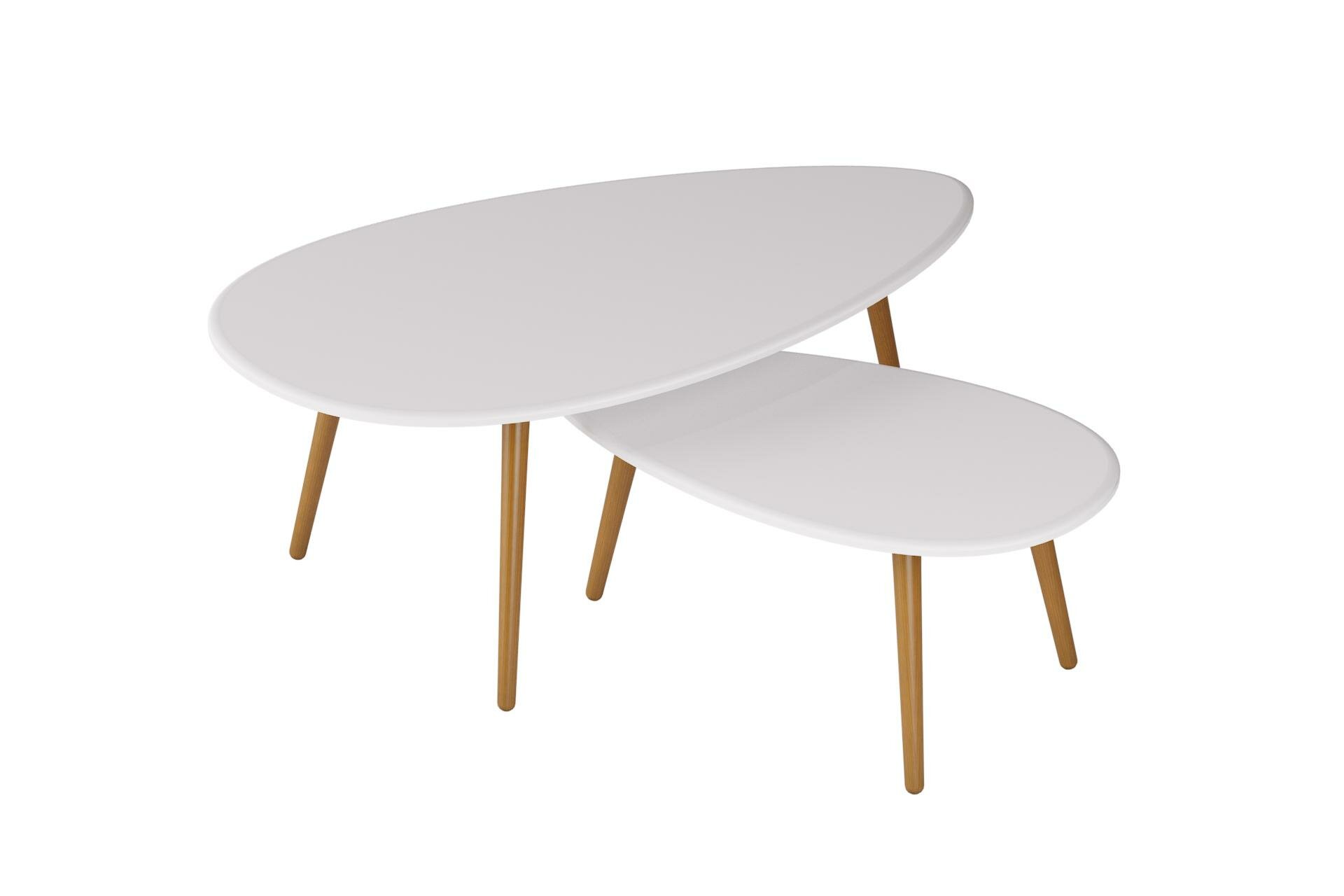 Стол журнальный Калифорния Твинс Белый Размеры: Высота 460мм Глубина 700мм Ширина 1200мм