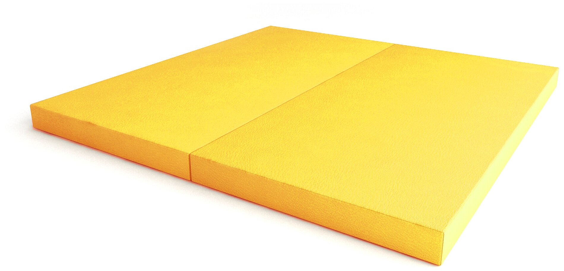 Мягкий щит (мат) двойной 100 х 100 х 6 см Romana 5.013.06 желтый