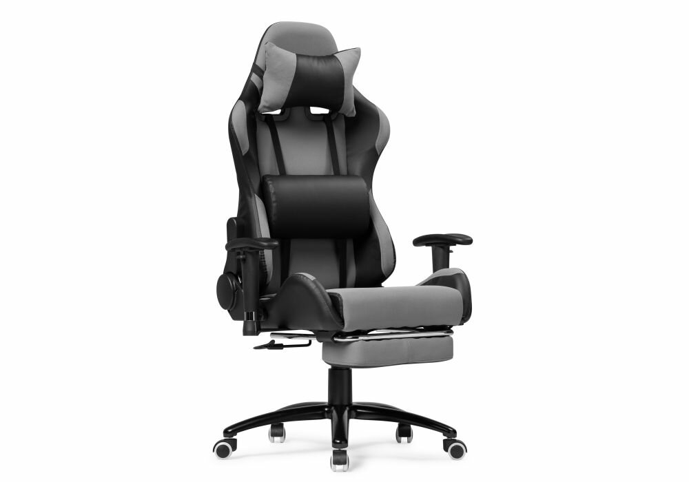 Компьютерное кресло Woodville Tesor black/gray Размеры: Высота 1250мм Глубина 600мм Ширина 540мм