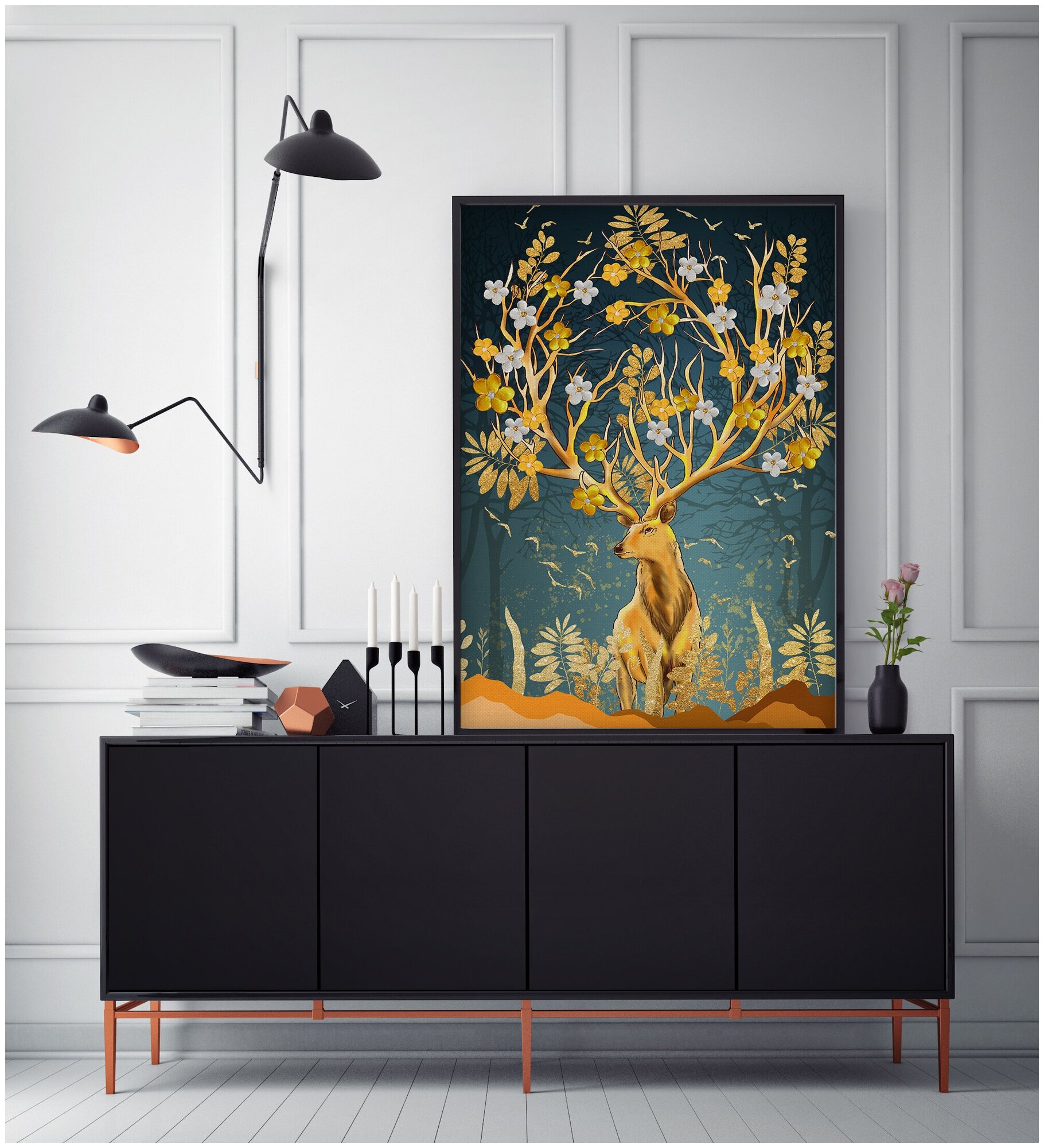 Картина на стену большая на холсте интерьерная