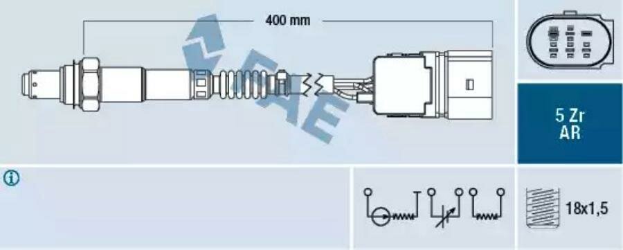 FAE 75020 Лямбда-зонд BMW ()