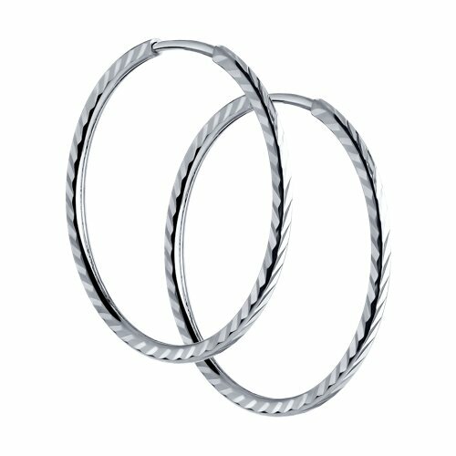 Серьги конго ЗлатаМира, серебро, 925 проба