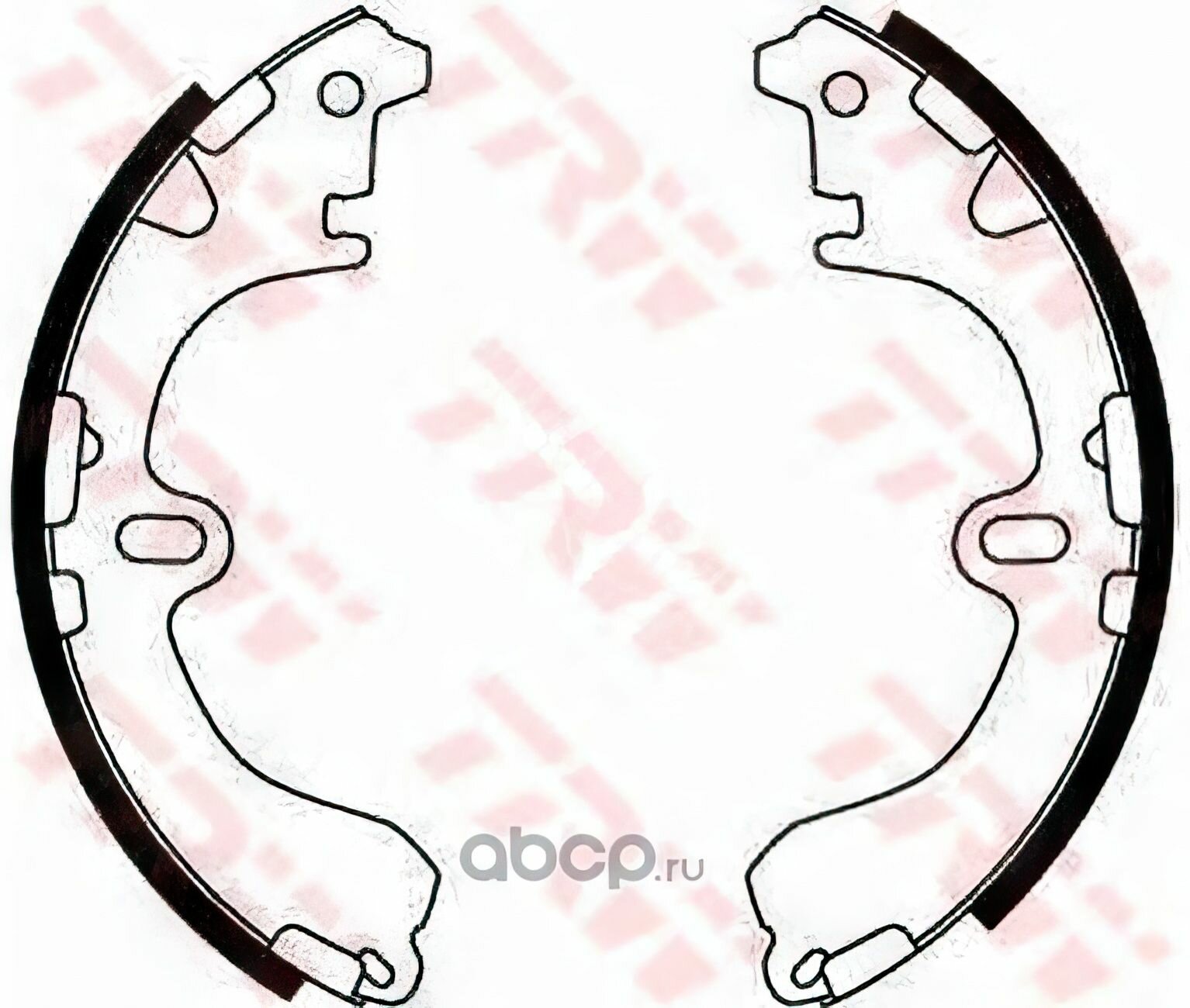 Тормозные колодки барабанные задние
