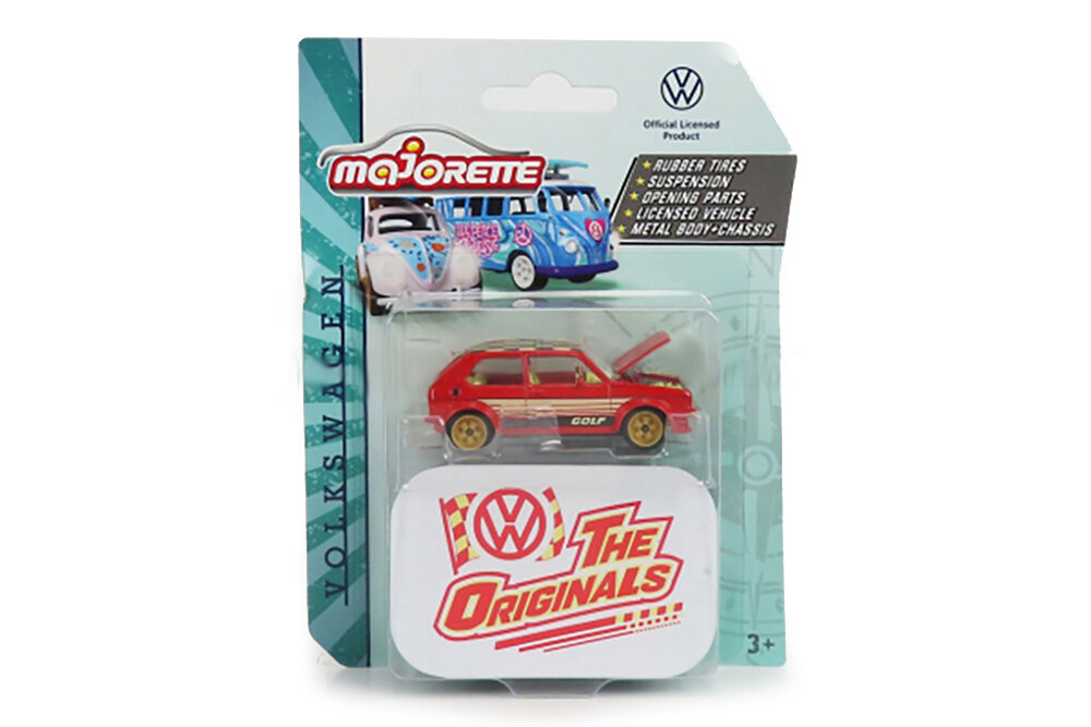 Модель коллекционная MAJORETTE Vw volkswagen golf mki gti 1976, red (длина модели 6-10 см)