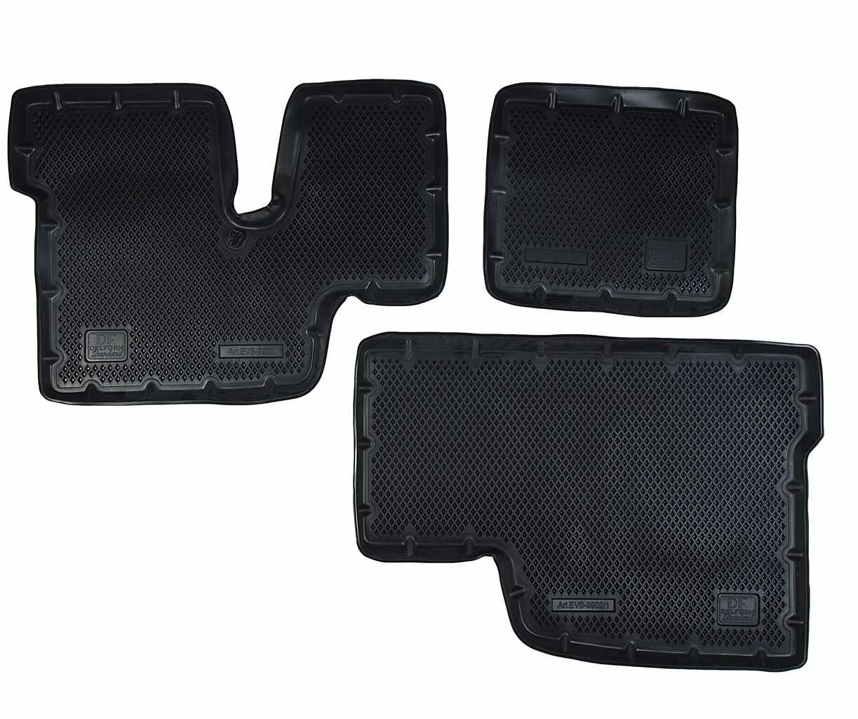 Коврик салона КАМАЗ EVA 3D (3 предм.), EVS-9902\1, DELFORM