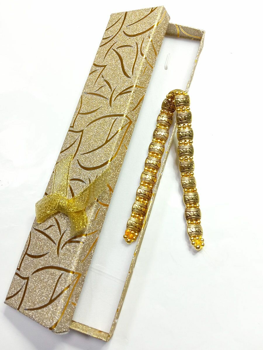 Перекидные четки металлические золотого цвета, общая длина 22 см. Толщина 05 см. Ширина 1,1 см. Четки сделаны вручную в подарочной коробочке,