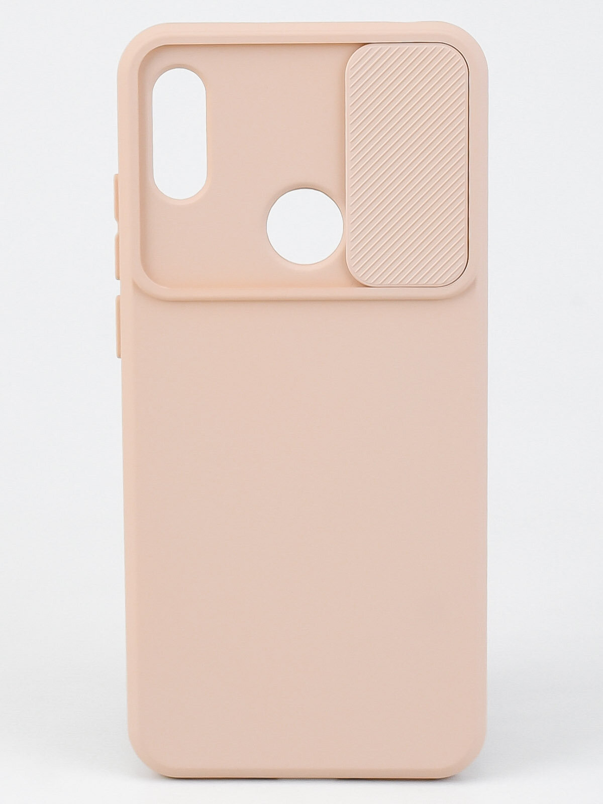 Силиконовый чехол бампер на Хуавей 8А, Y6 (2019) со шторкой, защитная противоударная накладка на телефон Huawei 8A, Y6 (2019) с защитой камеры