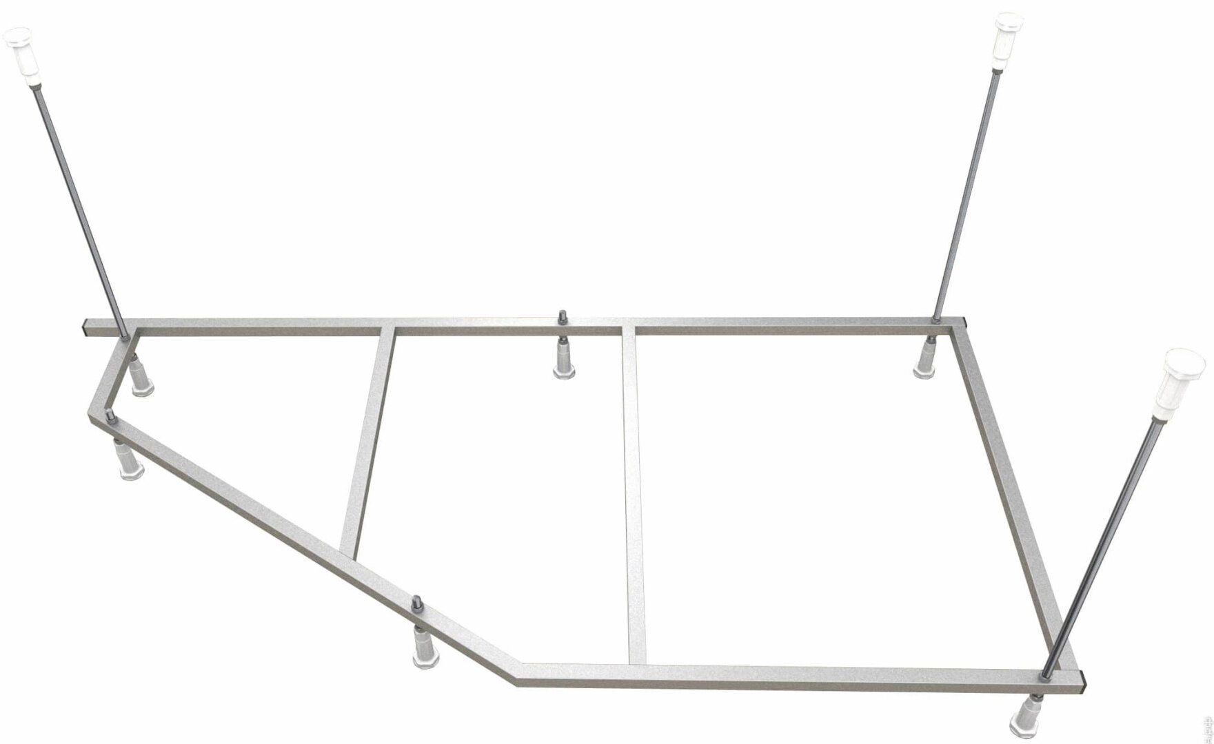 Каркас для ванны Aquatek Дива 160 KAR-0000040, сборный каркас (шпильки)