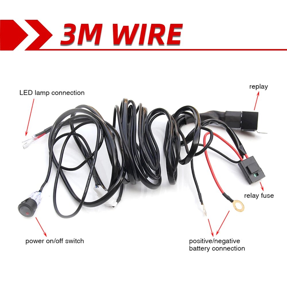 CO LIGHT 3-дюймовый светодиодный рабочий фонарь, точечная фара дальнего света 3500K 6000K IP67, водонепроницаемый для грузовика, внедорожника, внедорожника, 4WD, квадроцикла, лодки, мотоцикла 3m Waterproof Wire