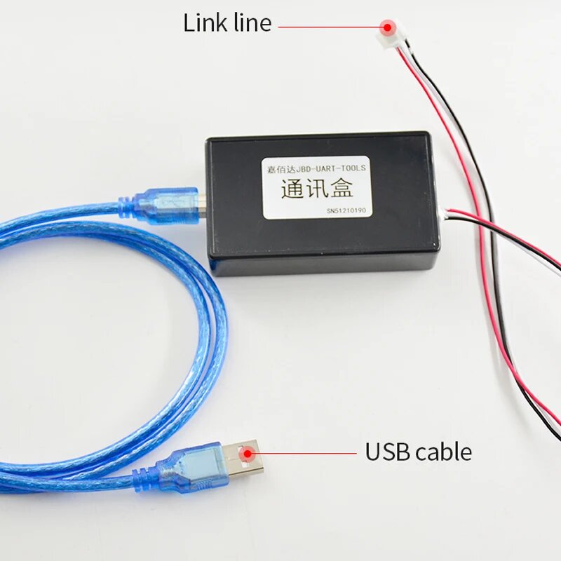 Bluetooth плата защиты литиевой батареи JBD Smart BMS 10-17S UART box for PC