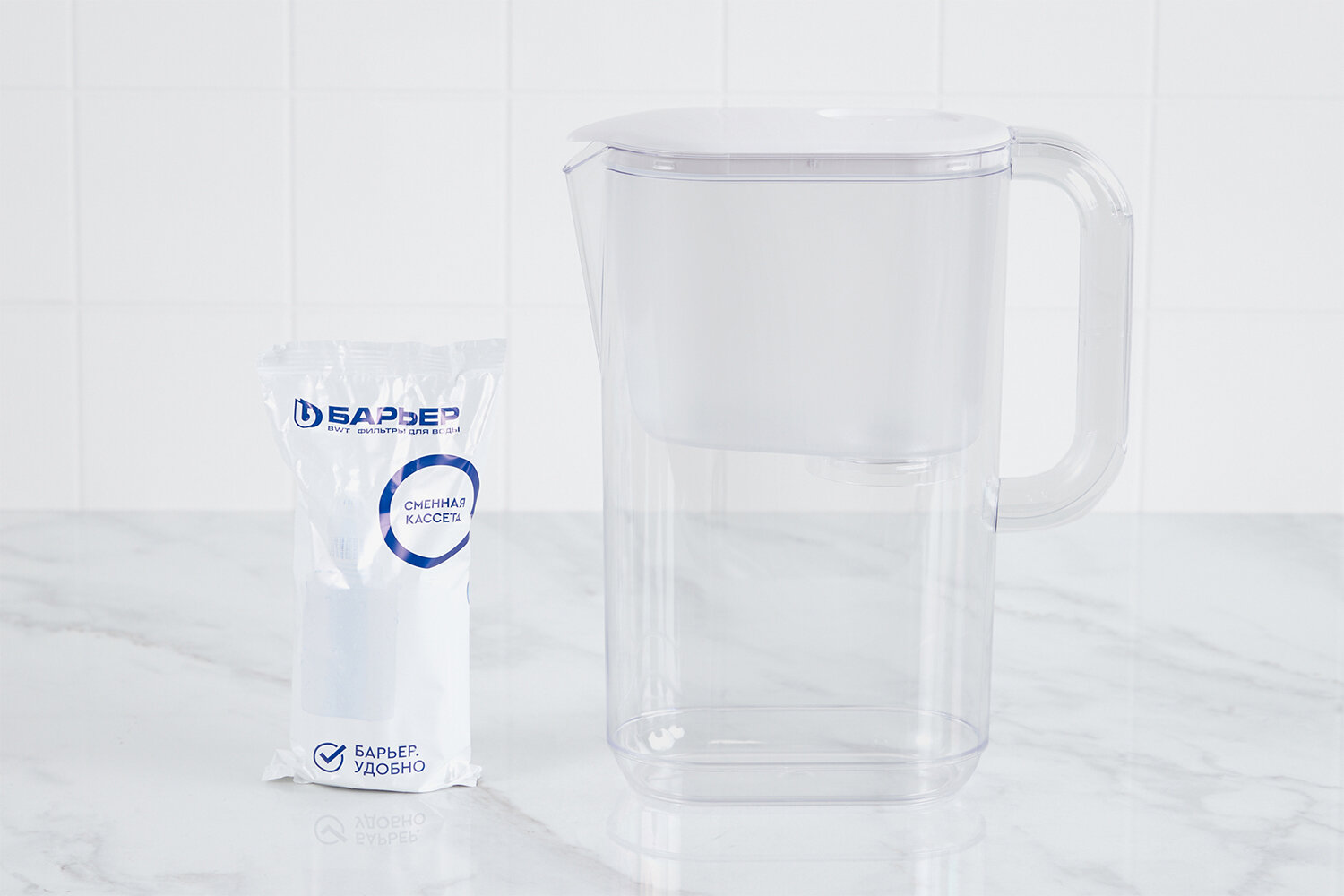 Барьер Аляска XS 2.5 л Фильтр-кувшин для очистки воды Пластик с индикатором замены