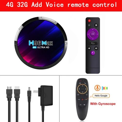 H96 Max 4G 32G Android TV Box 4K 8K
