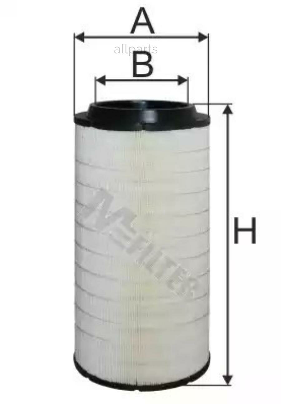 M-FILTER A851 фильтр воздушный ! H533 D250 d170 \Omn SCANIA, NEOPLAN 06>
