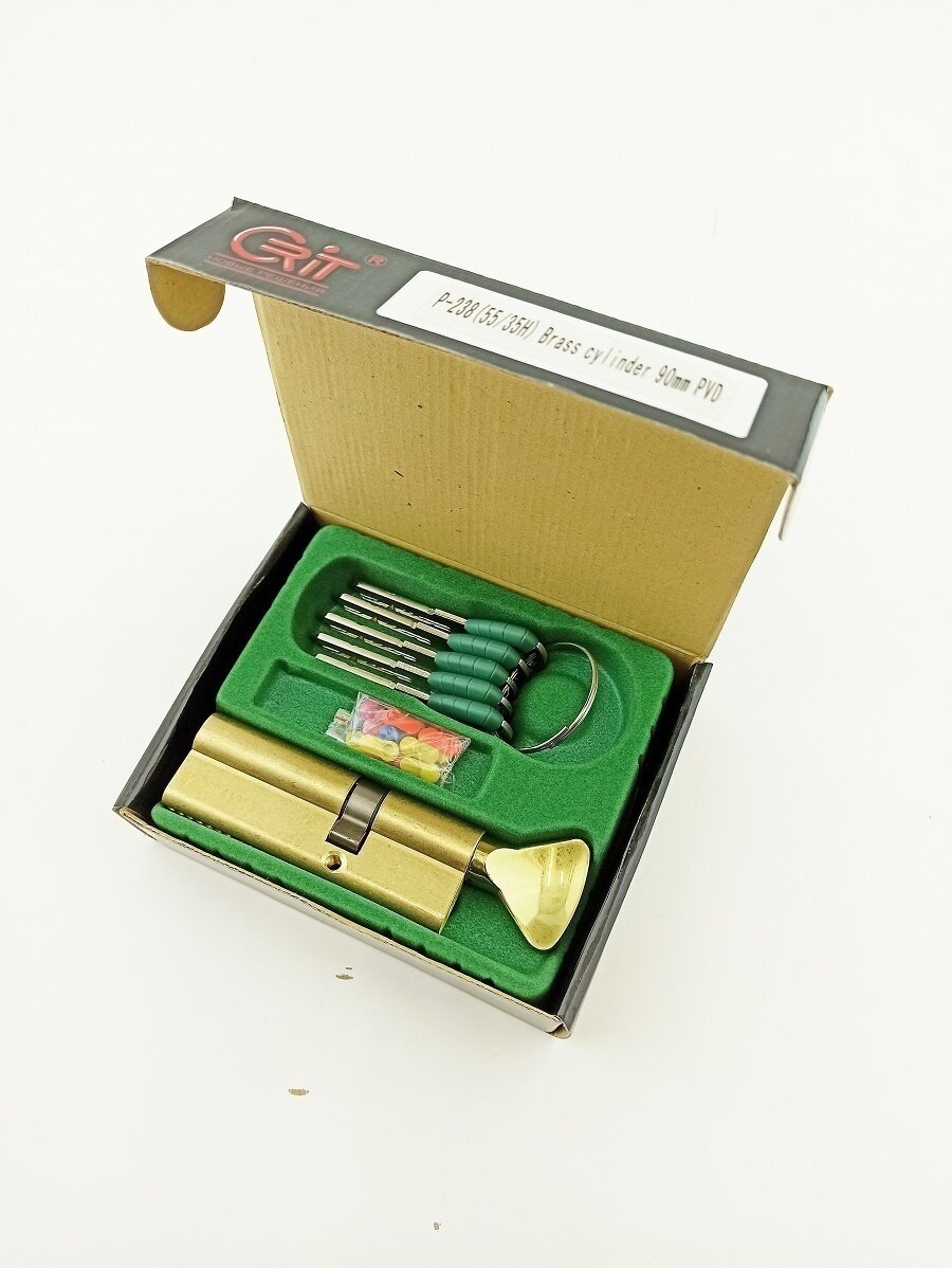 Цилиндровый механизм (личинка замка) Р-238(55/35H) Лп Crit ключ-вертушка