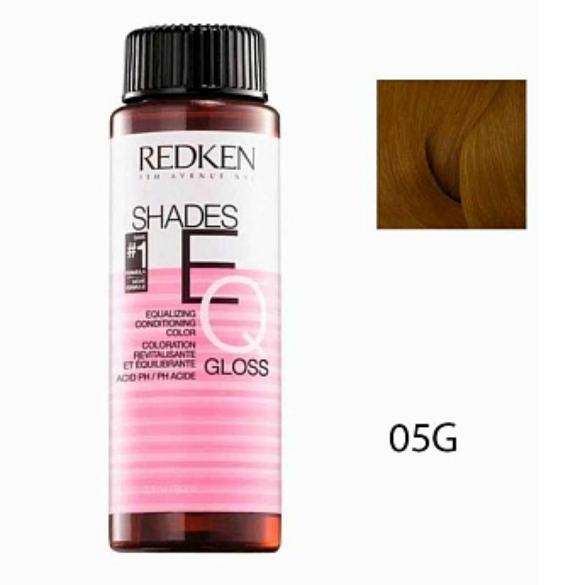 Redken Shades EQ Gloss 05G Caramel Карамель Светло-коричневый - Краска-блеск без аммиака для тонирования 60 мл