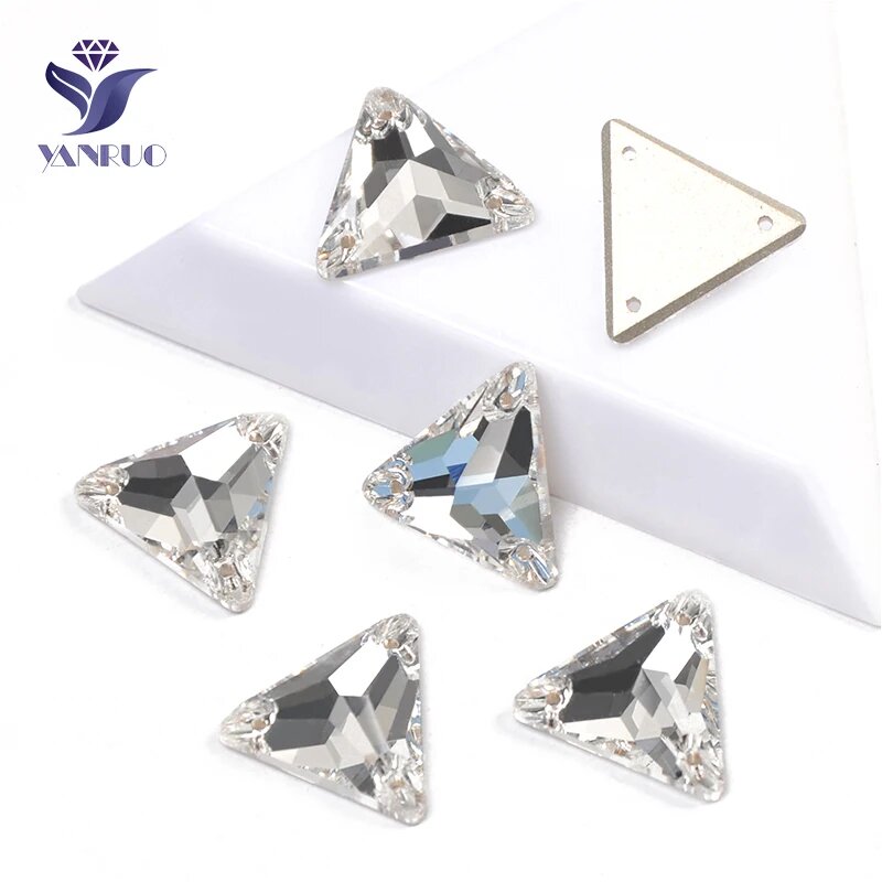 Стразы YANRUO 3270, Crystal, серебряный