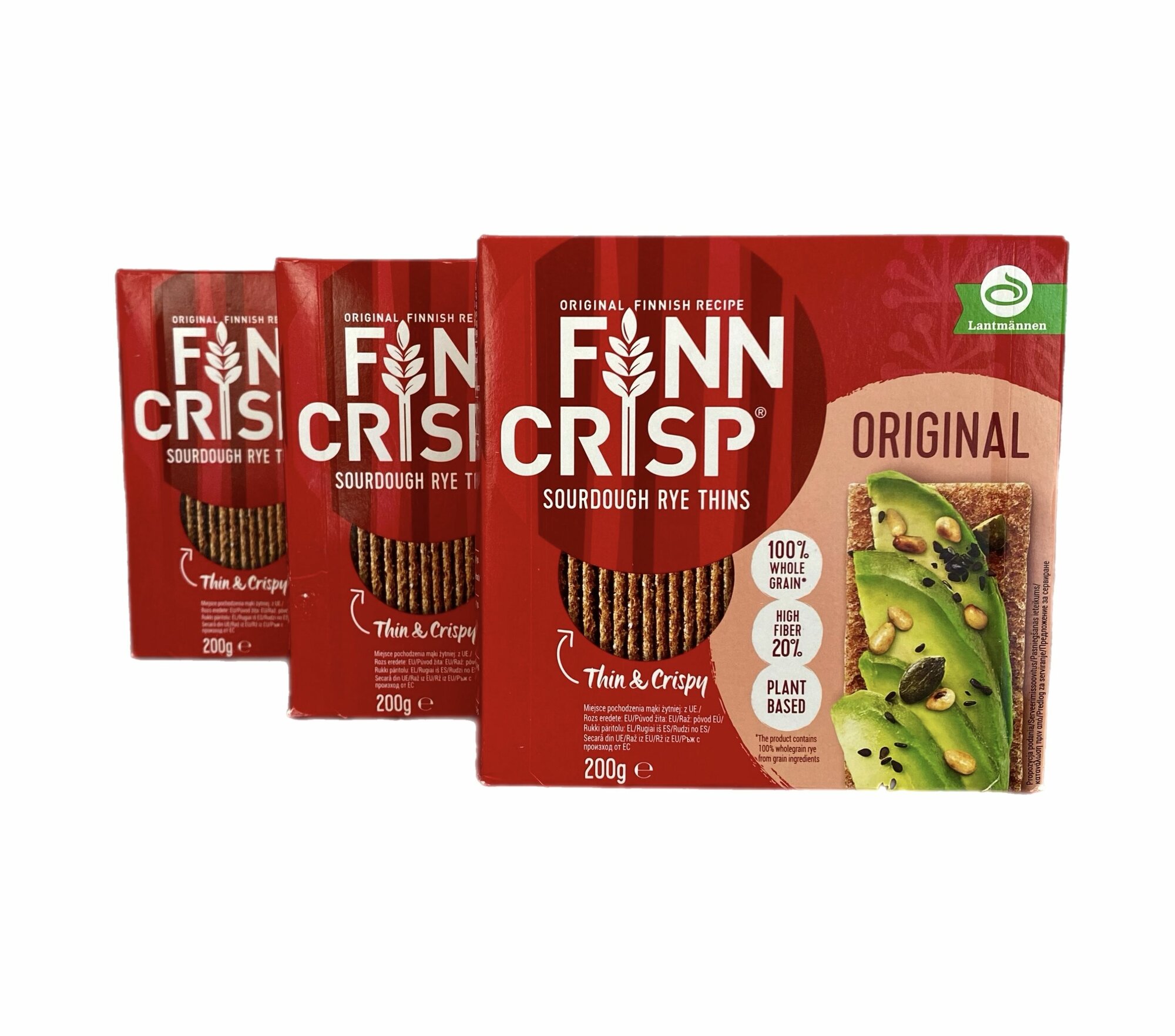 FINN CRISP Original Хлебцы 3x200 г, (из Финляндии)