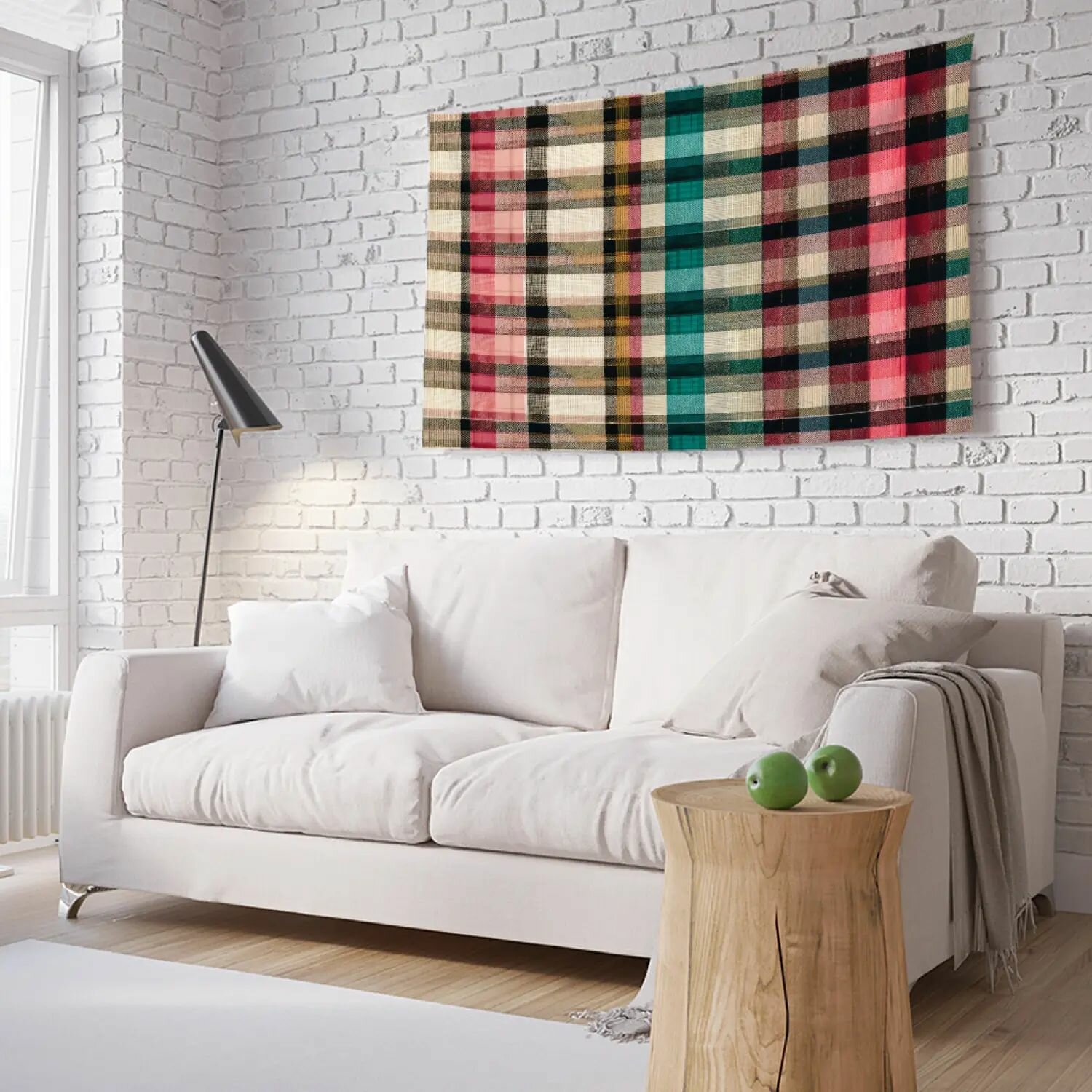 Фотопанно на стену горизонтальный постер 100х150 "Красочная клетка", JoyArty