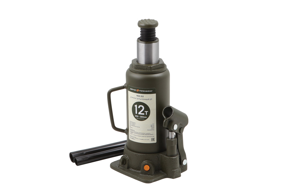 Дело техники 903212 домкрат гидравлический бутылочный 12 тонн 200380 мм