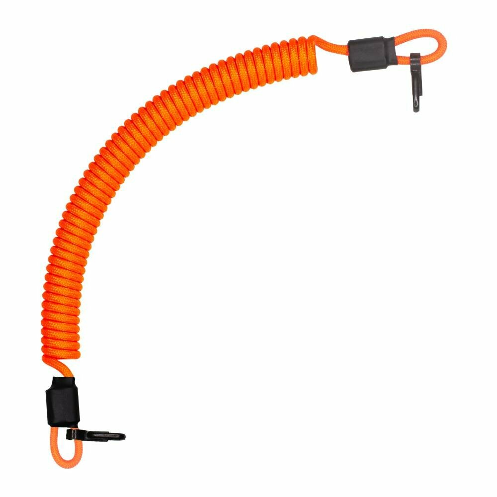 Страховочный тренчик из паракорда с карабинами (neon orange)