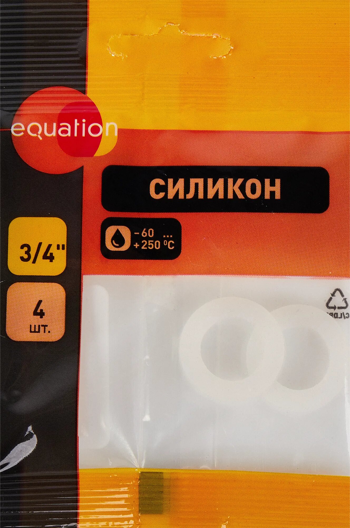 Прокладка силиконовая Equation силикон 3/4" 4 шт.