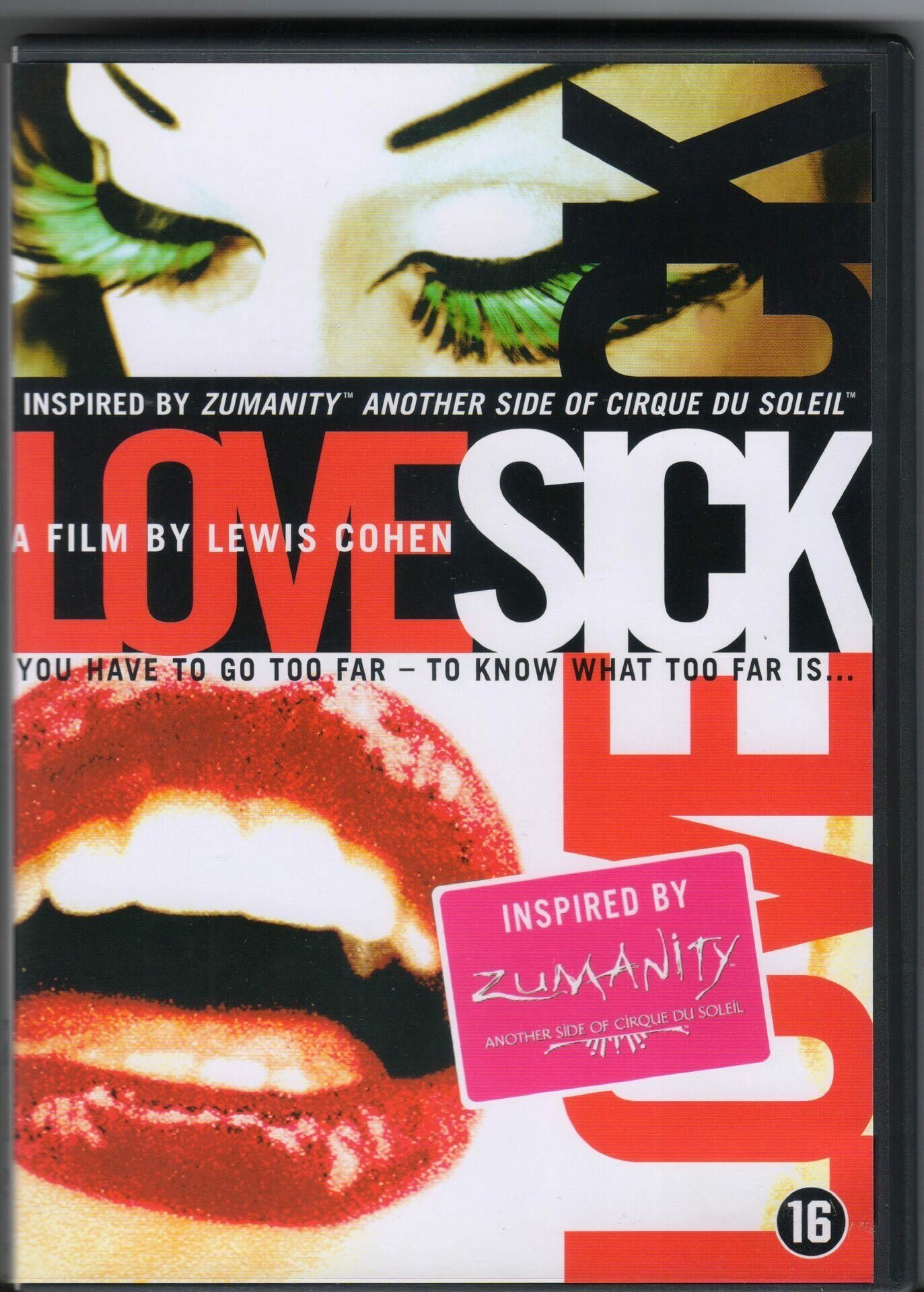 Film Love Sick (Another side)-Cirque Du Soleil < 2006 Sony DVD EU (ДВД Видео 1шт)