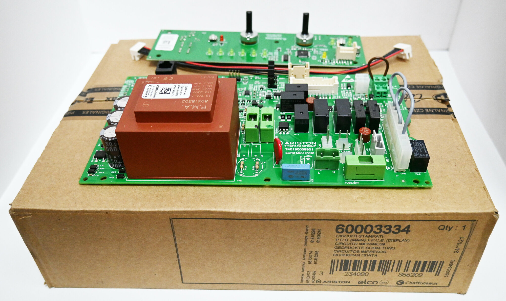 Основная плата Ariston: MIRA 24 FF/24 CF/30 FF, MIRA SYSTEM 24 FF/24 CF/30 FF 60003334