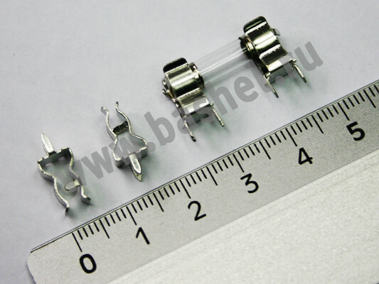 Держатель предохранителя 5*20 мм на плату (пара) ZH266, Zhenhui