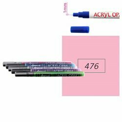 Светлая роза. Акриловый маркер DARWI Acryl Opak 1мм
