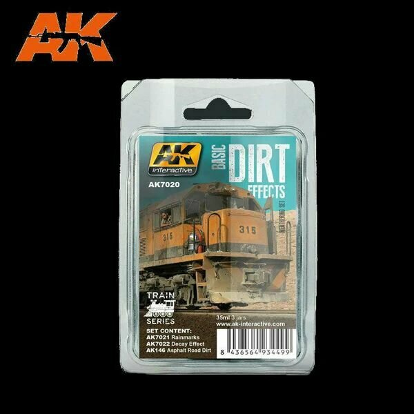 Набор красок AK Interactive Basic Dirt Effects Weathering Set — фото 1