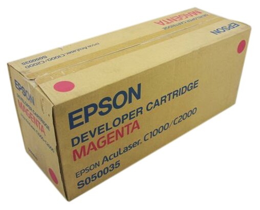 Оригинальный картридж Epson (C13S050035) для AcuLaser C1000/C2000 Мagenta (пурпурный), 6000 страниц