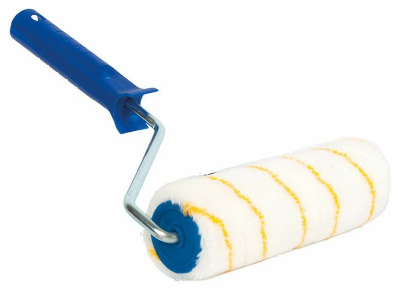 Валик малярный с ручкой, полиакрил 11/48/250мм, под ручку 8мм, Для всех типов ЛКМ (лаки, краски, эмали)