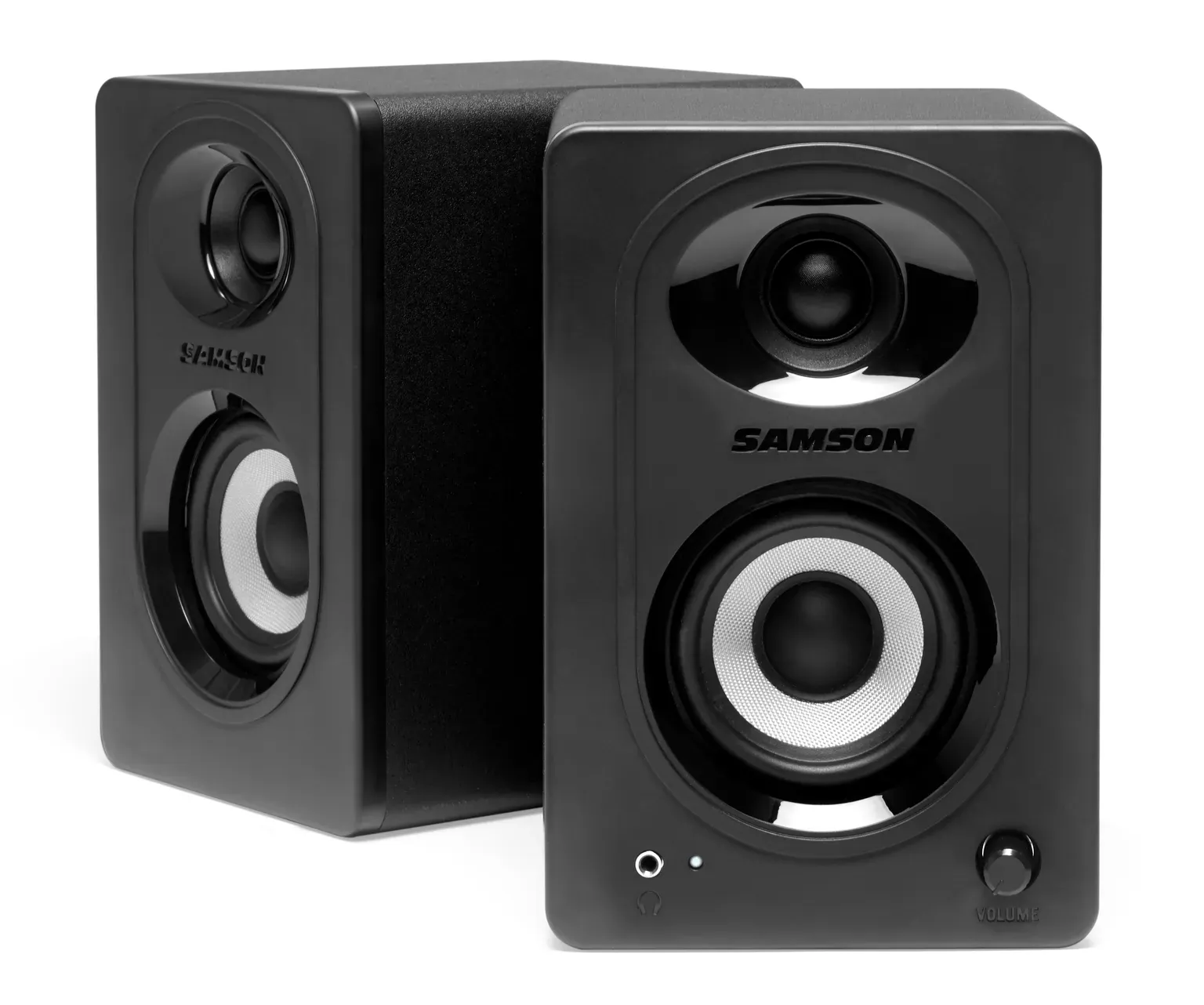 MediaOne M30BT Bluetooth Активные двухполосные студийные мониторы (пара), 50Гц–20кГц, 20 Ватт, усилитель класса AB, сигнал/шум 85 дБ, вх. импеданс 18 кОм, Samson
