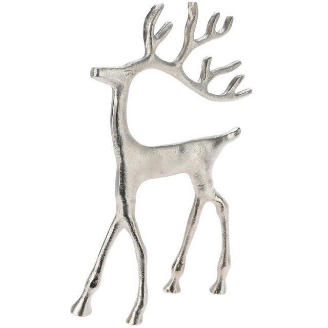 Декоративная фигура Олень Алонзо 31 см, серебряная, Koopman, A98810350-1