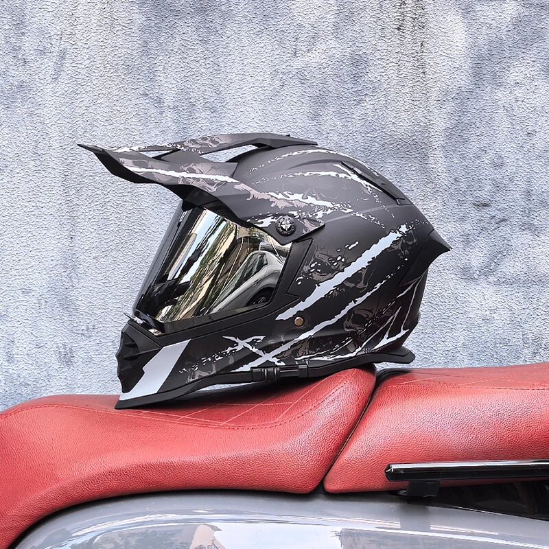 Мотоциклетный шлем LVS, каска для езды на мотоцикле по бездорожью, для мужчин и женщин, 2020 М, a3