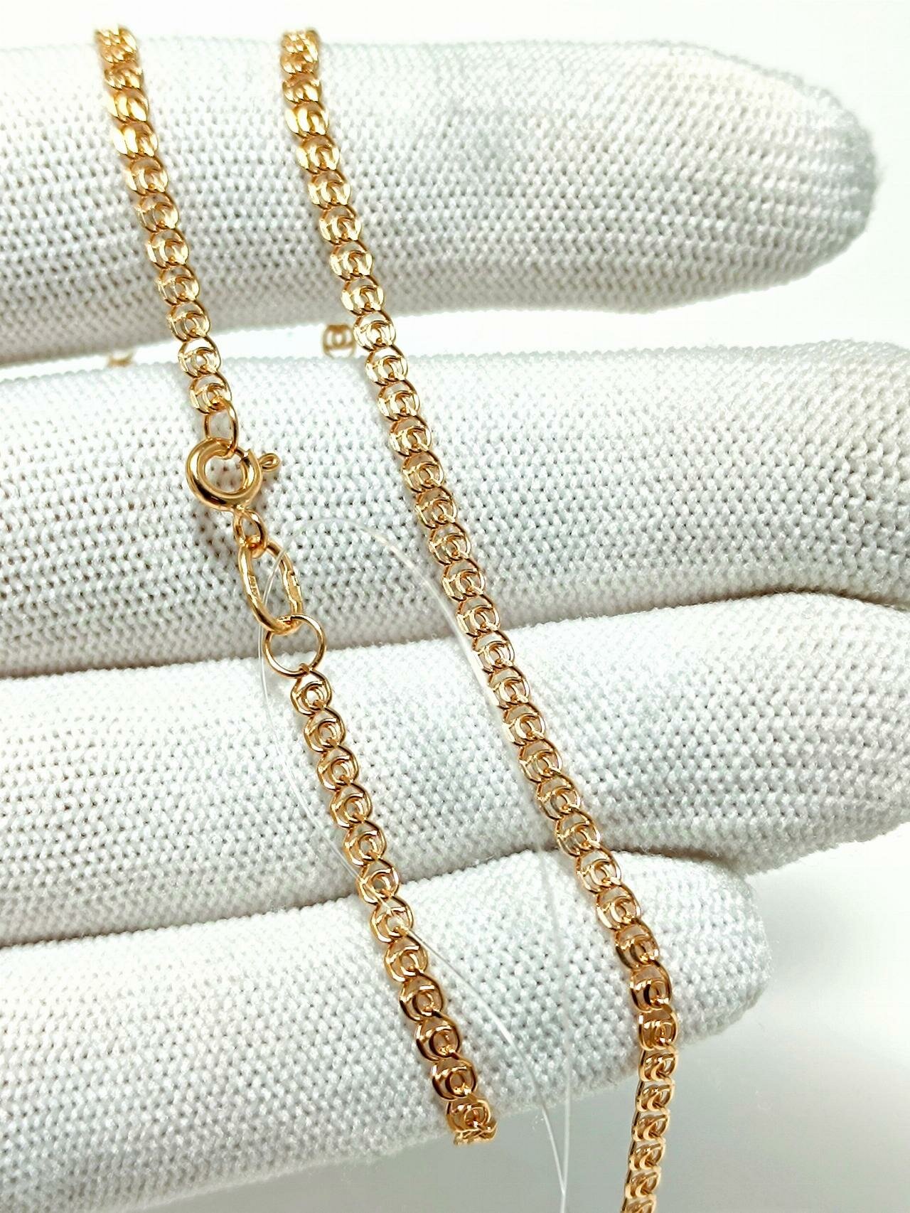 Цепь красное золото, 585 проба