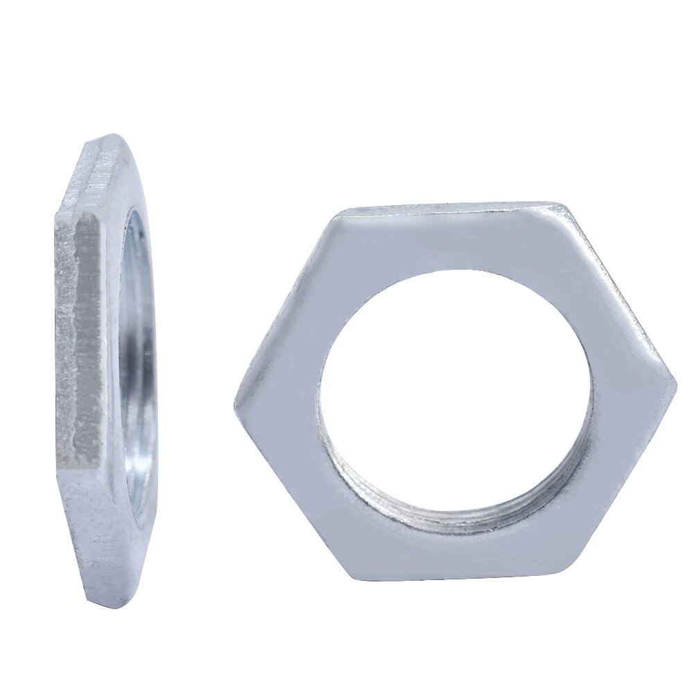 Шестигранные тонкие гайки из оцинкованного железа M6 M8 M10 M12 M14 M16 M18 M10x0.75x3(20pcs)