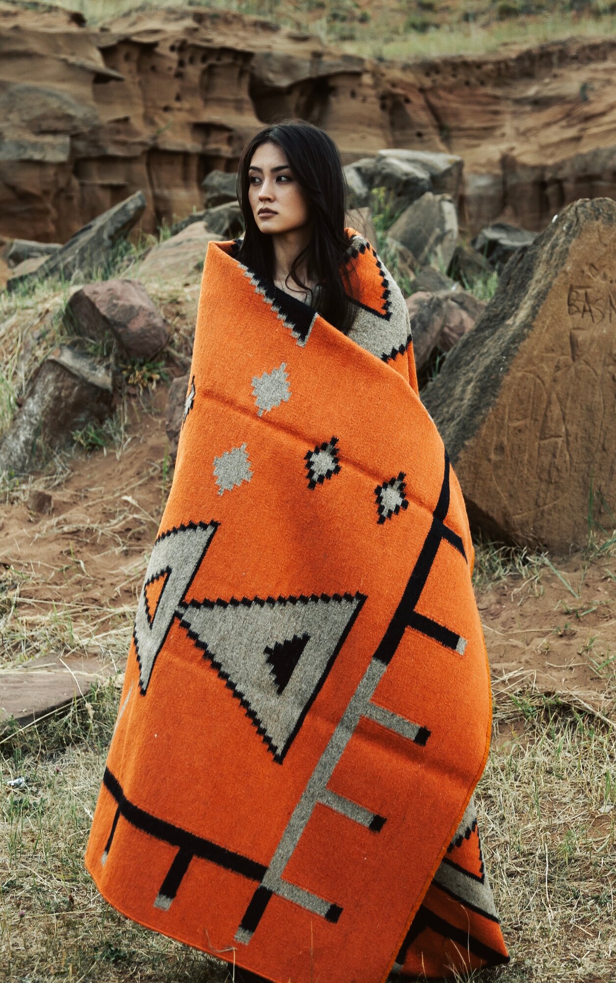 Ковер PERSEPOL Navajo, безворсовый, геометрический рисунок, 186x277 см