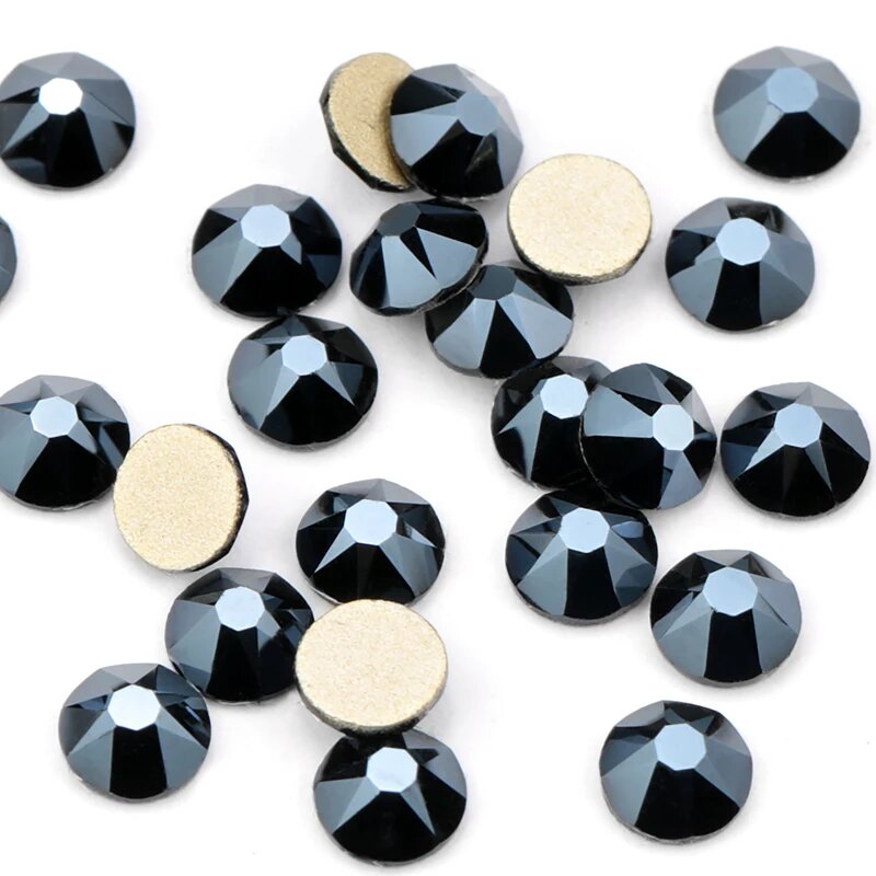 Стразы стекло QIAO 2088, SS16 (3.8-4.0mm), shiny black