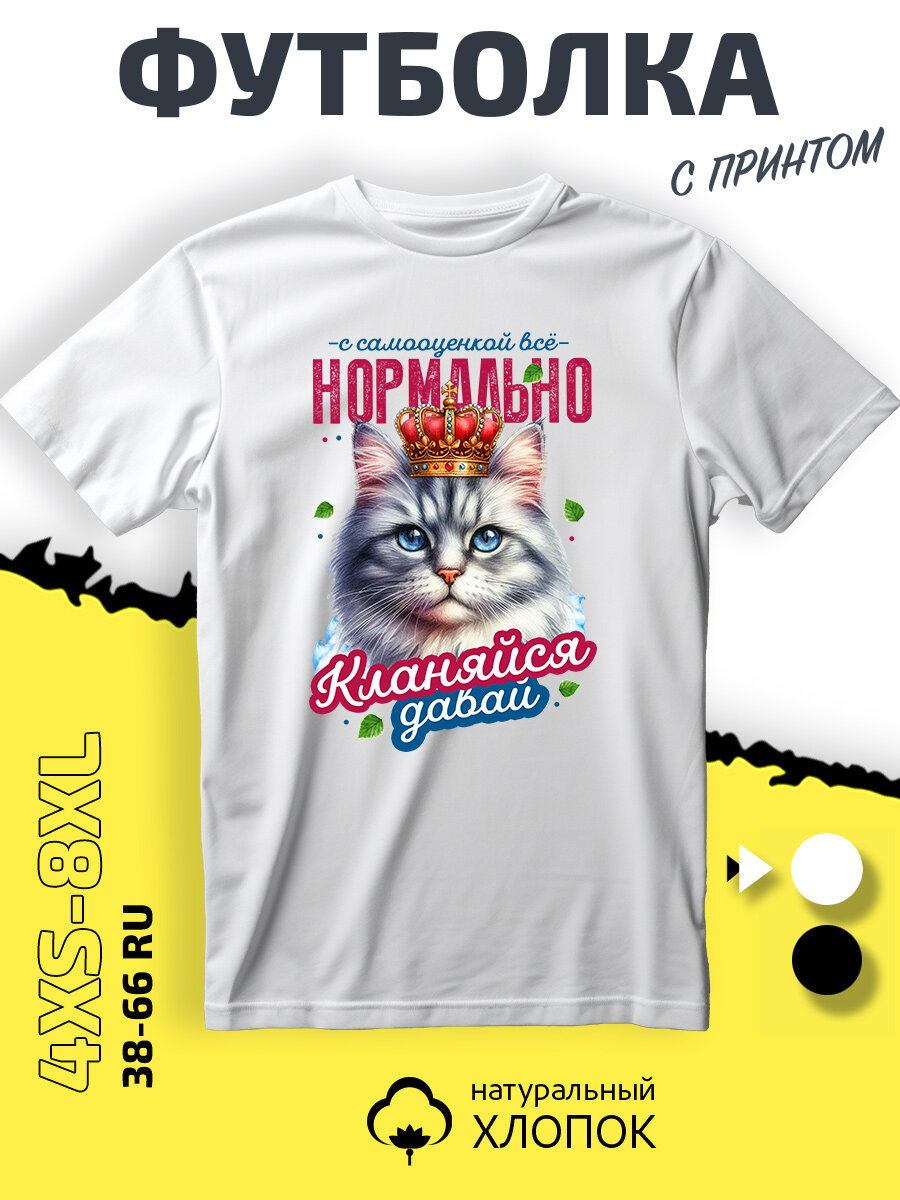 Футболка с котом самооценка