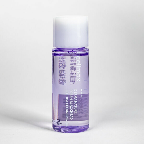 Масло для лица гидрофильное Сelimax, от черных точек, с маслом жожоба, Derma Nature Fresh Blackhead Jojoba, Oil_Miniature, 20 мл