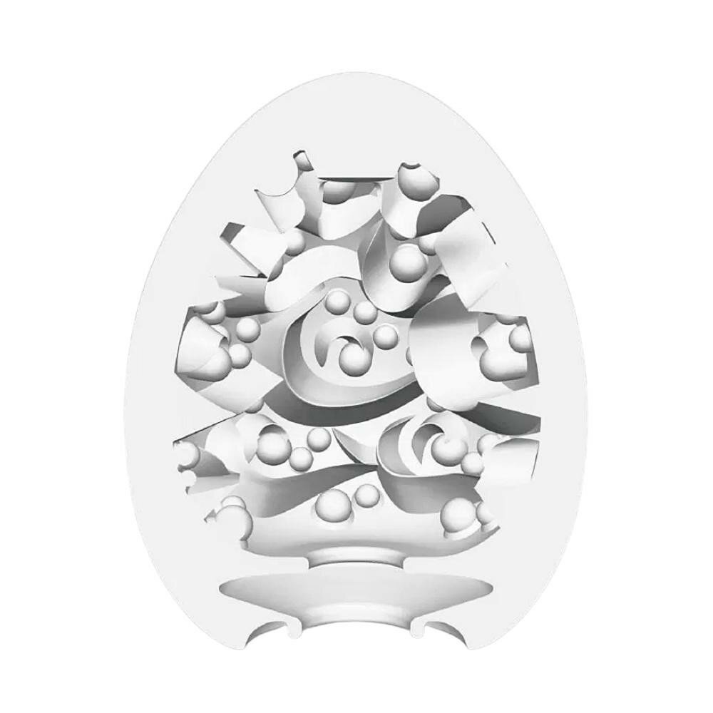 Мастурбатор-яйцо Tenga «Egg Surfer»с рельефными узорами, карманный