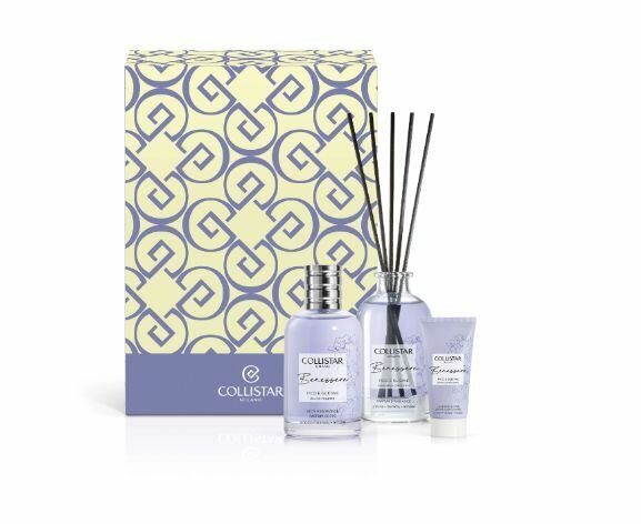 Collistar Набор - Benessere Fico E Glicine аромавода для тела 100 мл + Крем масло для тела 50 мл + Аромат для дома 150 мл